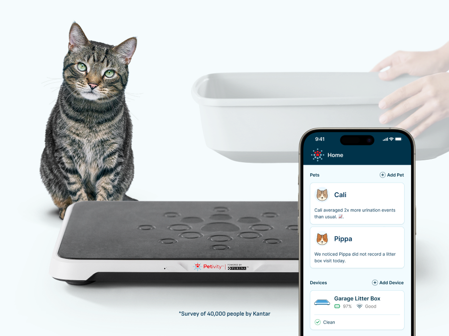 Smart Litter Box Monitor - Scale & Cat Health Monitor | Petivity
